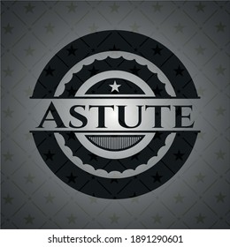 Astute Text Retro Style Black Emblem Stock Vector (Royalty Free ...