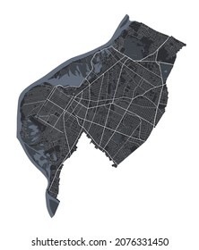 Asuncion Vector Map Detailed Vector Map Stock Vector (Royalty Free ...