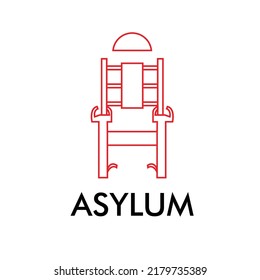 Asylum Line Art Vector Illustration Stock Vector (Royalty Free ...