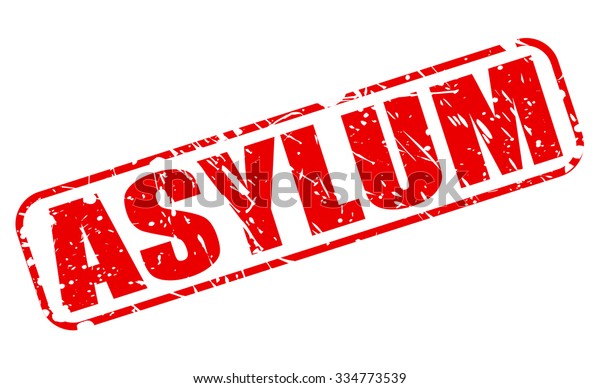 Asylum Red Stamp Text On White Stock Vector (Royalty Free) 334773539 ...