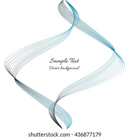 Asymmetrical Blue Pattern On White Background Stock Vector (Royalty ...