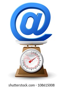 Sign On Scale Pan Weighing Symbol: vector de stock (libre de regalías ...