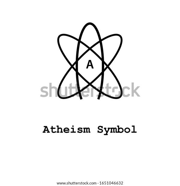 Atheism Symbol Illustrator Vector Icon Stock Vector (Royalty Free ...