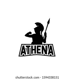 Athena Logo Design Illustration Stock Vector (Royalty Free) 1594338151 ...