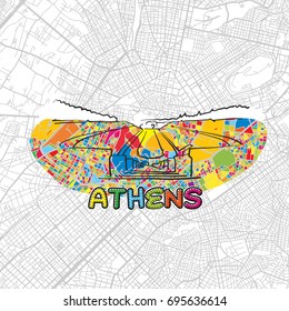 112 Cartoon athens vacation art Images, Stock Photos & Vectors ...