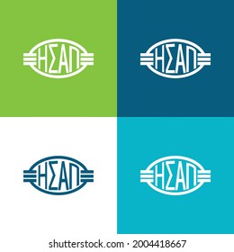 Athens Metro Logo Flat Four Color Stock Vector (Royalty Free ...