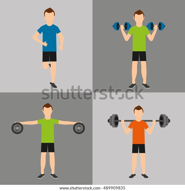Athlete Avatar Sport Icon Vector Illustration Stock Vector (Royalty ...