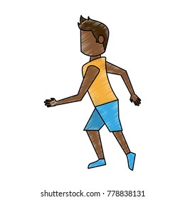 Athlete Running Cartoon Stock Vector (Royalty Free) 778838131 ...