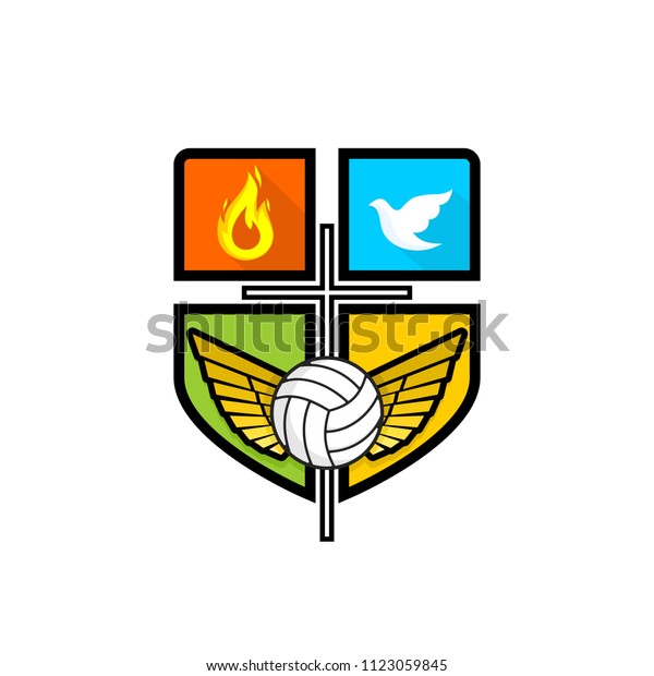 Athletic Christian Logo Cross Jesus Christ Stock Vector (Royalty Free ...