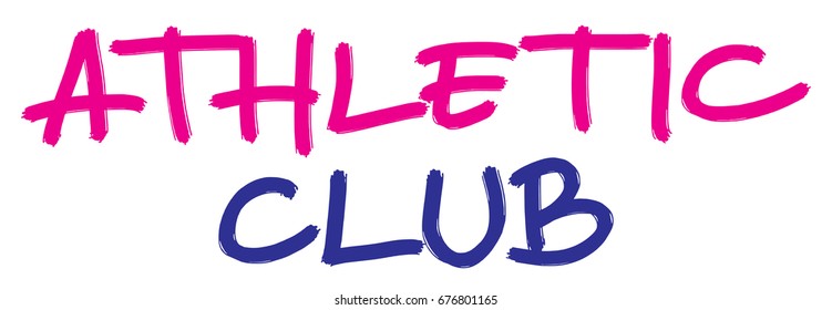 Athletic Club Logo Template Stock Vector (Royalty Free) 676801165 ...