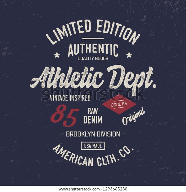 Athletic Dept Vector Illustration On Sport Stock Vector (Royalty Free ...