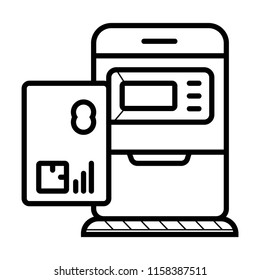 Atm Automated Teller Machine Icon Vector Stock Vector (Royalty Free ...