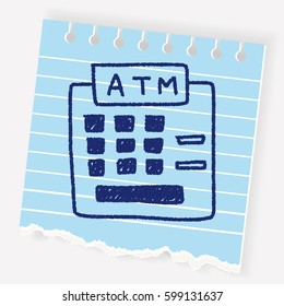 Atm Doodle Drawing Stock Vector (Royalty Free) 599131637 | Shutterstock