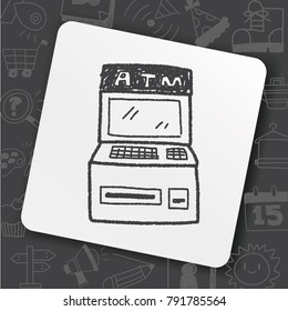 Atm Doodle Drawing Stock Vector (Royalty Free) 791785564 | Shutterstock
