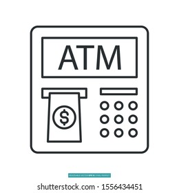 Atm Icon Vector Illustration Logo Template Stock Vector (Royalty Free ...
