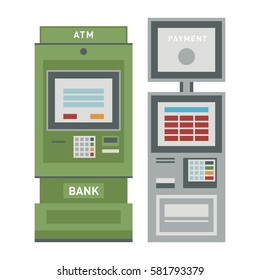 Atm Icons Vector Illustration Stock Vector (Royalty Free) 581793379 ...