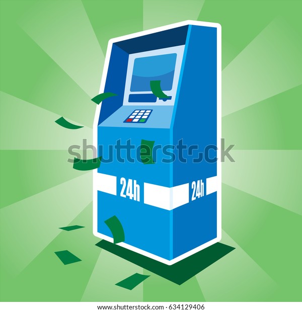 Atm Money Flying Around: เวกเตอร์สต็อก (ปลอดค่าลิขสิทธิ์) 634129406 ...