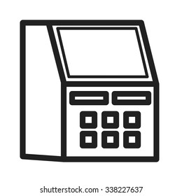 Atm Receipt Card Icon Vector Image Stock Vector (Royalty Free ...