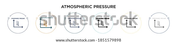 Atmospheric Pressure Icon Filled Thin Line Stock Vector (Royalty Free ...