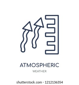 Atmospheric Pressure Icon Atmospheric Pressure Linear Stock Vector ...