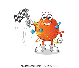 Atom Character Cartoon Mascot Vector Stock Vector (Royalty Free ...