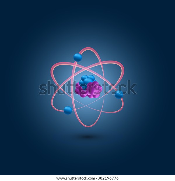 Atom Icon Physics Logo Atom Model: เวกเตอร์สต็อก (ปลอดค่าลิขสิทธิ์ ...