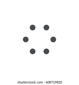 9 Dots Square Setting Options Icon Stock Vector (Royalty Free) 1508138261