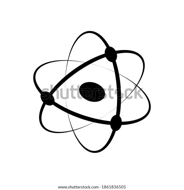 Atom Icon Vector Atom Symbols Stock Vector (Royalty Free) 1861836505 ...
