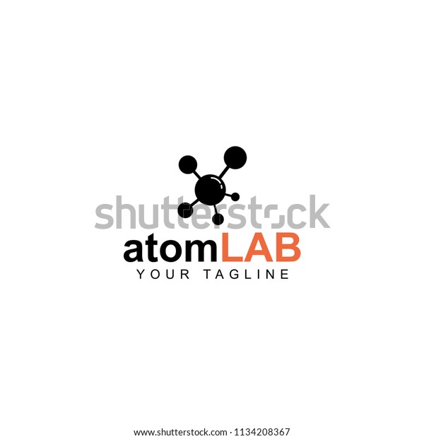 Atom Lab Logo Design Symbol Science: เวกเตอร์สต็อก (ปลอดค่าลิขสิทธิ์ ...