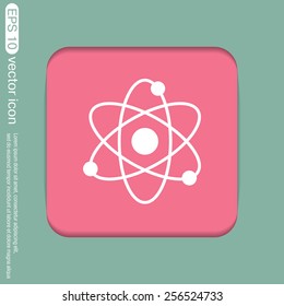 Atom Molecule Symbol Physics Chemistry Symbol Stock Vector (Royalty ...