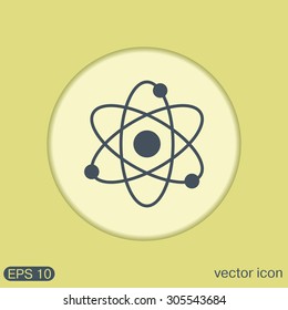 Atom Molecule Symbol Physics Chemistry Symbol Stock Vector (Royalty ...