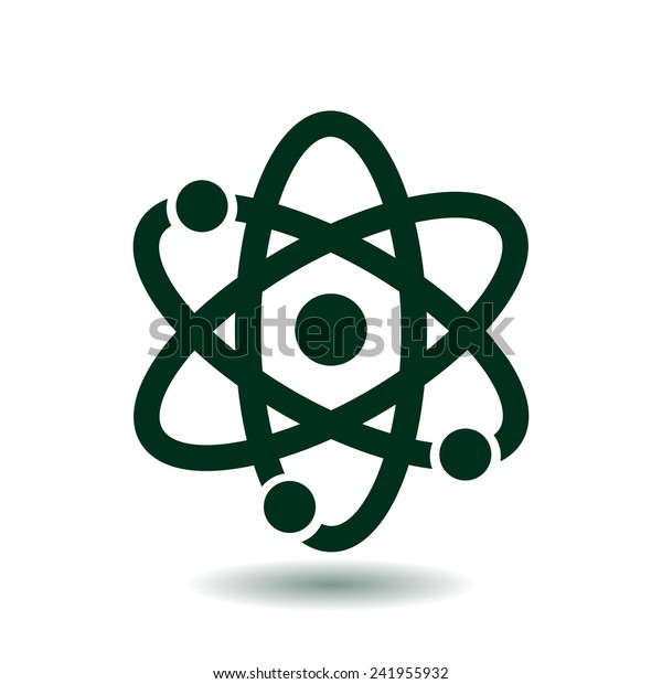 Atom Sign Simbol Atom Part Icon: vector de stock (libre de regalías ...