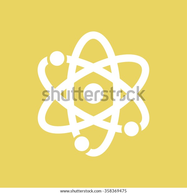 Atom Sign Simbol Atom Part Icon: vector de stock (libre de regalías ...