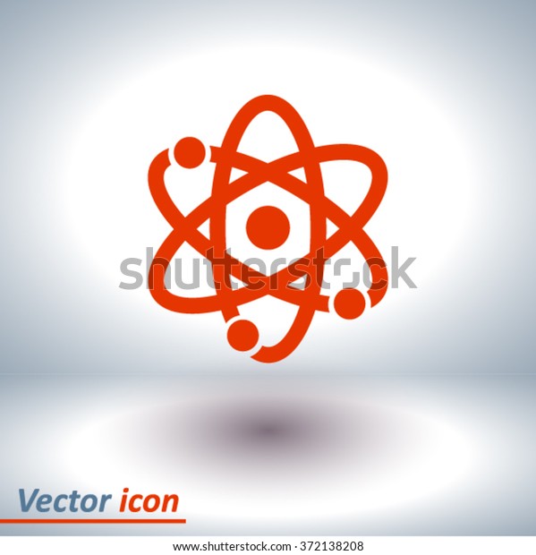 Atom Sign Simbol Atom Part Icon: vector de stock (libre de regalías ...