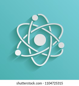 Atom Symbol Science Icon Stock Vector (Royalty Free) 1104725315 ...