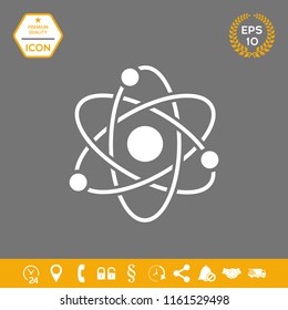 Atom Symbol Science Icon Stock Vector (Royalty Free) 1020200200