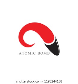 Atomic Bomb Symbol Logo Vector Stock Vector (Royalty Free) 1198244158 ...