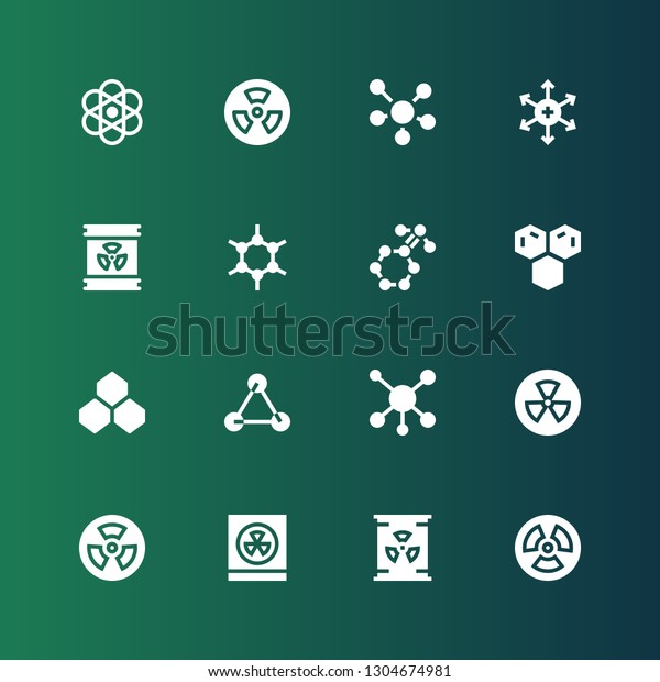 Atomic Icon Set Collection 16 Filled 스톡 벡터(로열티 프리) 1304674981 ...