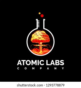 Atomic Lab Logo Design Inspiration Design Stock Vector (Royalty Free ...