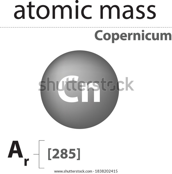 Atomic Mass Copernicum Chemistry Elements Stock Vector (Royalty Free ...