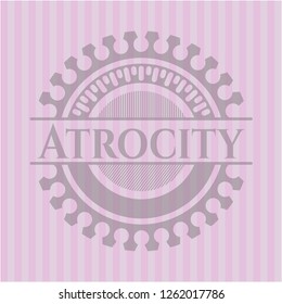 Atrocity Pink Emblem Retro Stock Vector (Royalty Free) 1262017786 ...