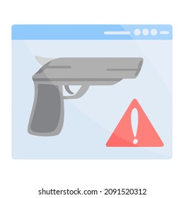 Attack Computer Cybercrime Color Illustration Stock Vector (Royalty ...