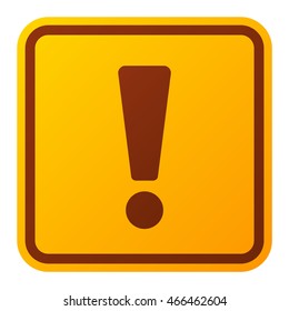 Attention Dog Head Icon Danger Button Stock Vector (Royalty Free ...
