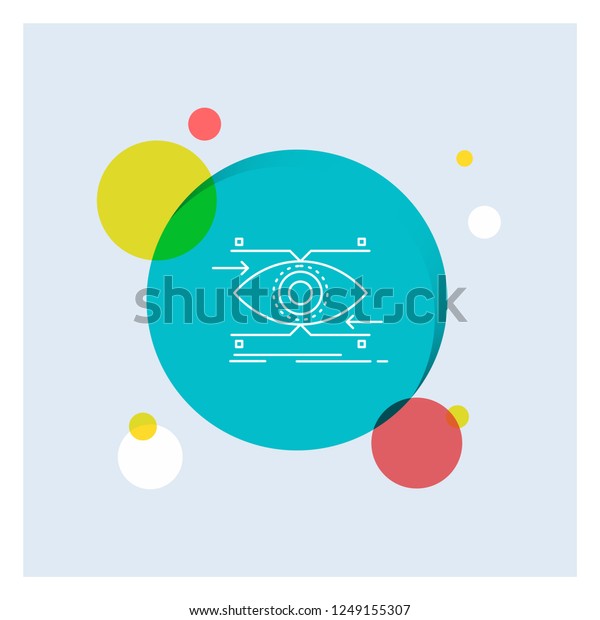 Attention Eye Focus Looking Vision White Stock Vector (Royalty Free ...