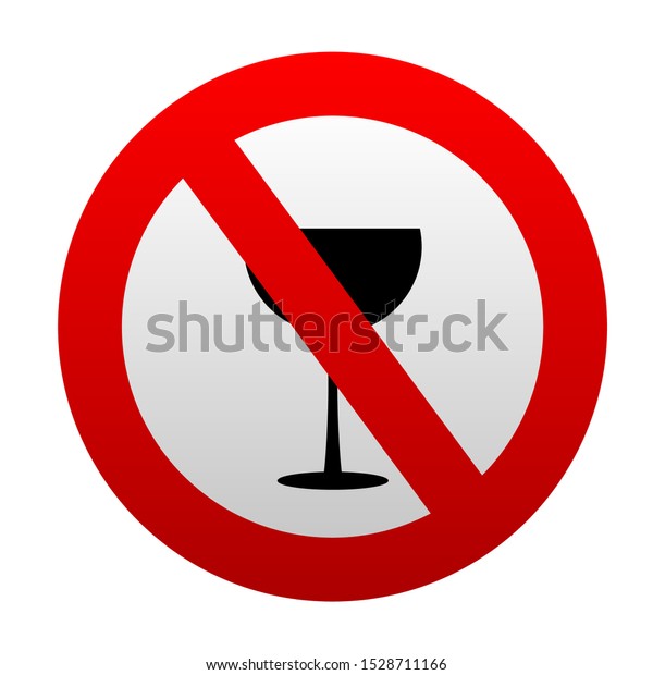 Attention Forbidden Alcohol Sign Vector Icon Stock Vector (Royalty Free ...
