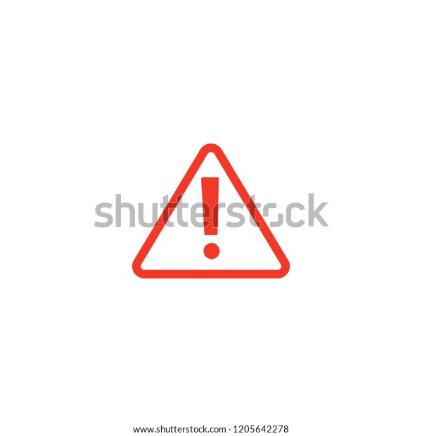 Attention Icon Logo Stock Vector (Royalty Free) 1205642278