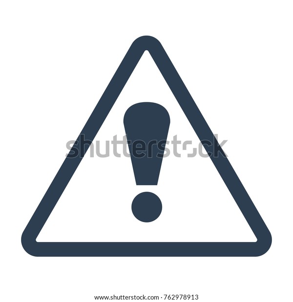 Attention Icon On White Background Vector Stock Vector (Royalty Free ...