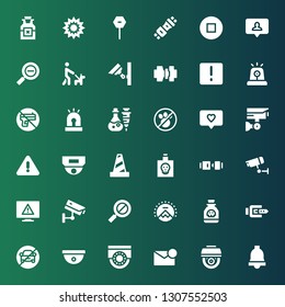 Attention Icon Set Collection 36 Filled Stock Vector (Royalty Free ...