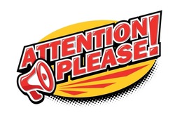Attention Sign Template
