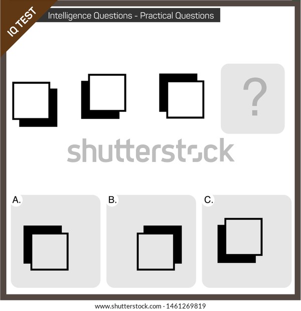 Attention Questions Intelligence Exercises Iq Test Stock Vector ...